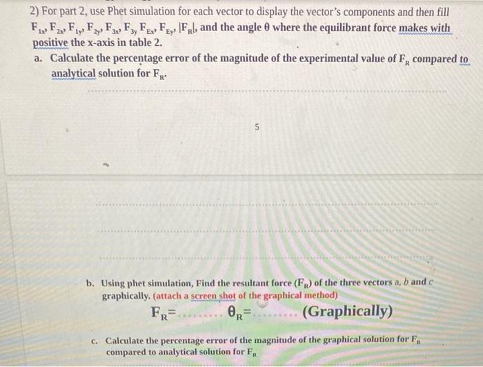 Solved 2) For part 2, use Phet simulation for each vector to | Chegg.com