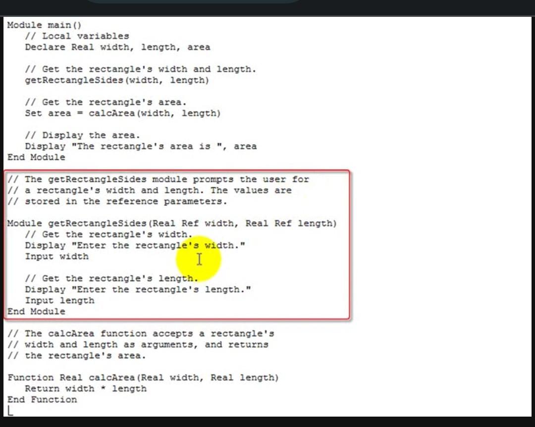 Watch the VideoNote The Rectangle Area Problem. | Chegg.com