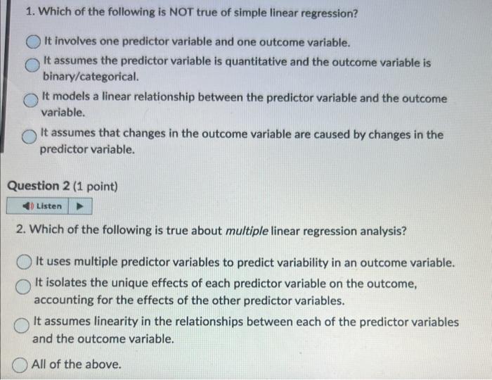 Solved 1. Which of the following is NOT true of simple | Chegg.com