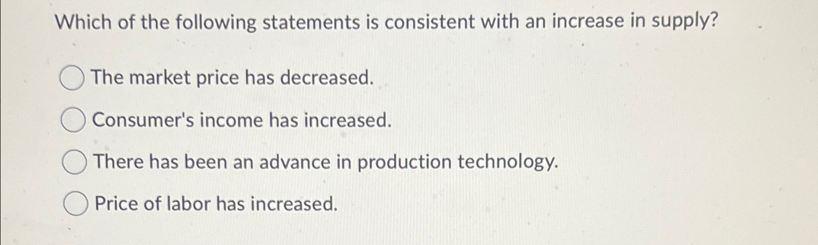 Solved Which of the following statements is consistent with | Chegg.com
