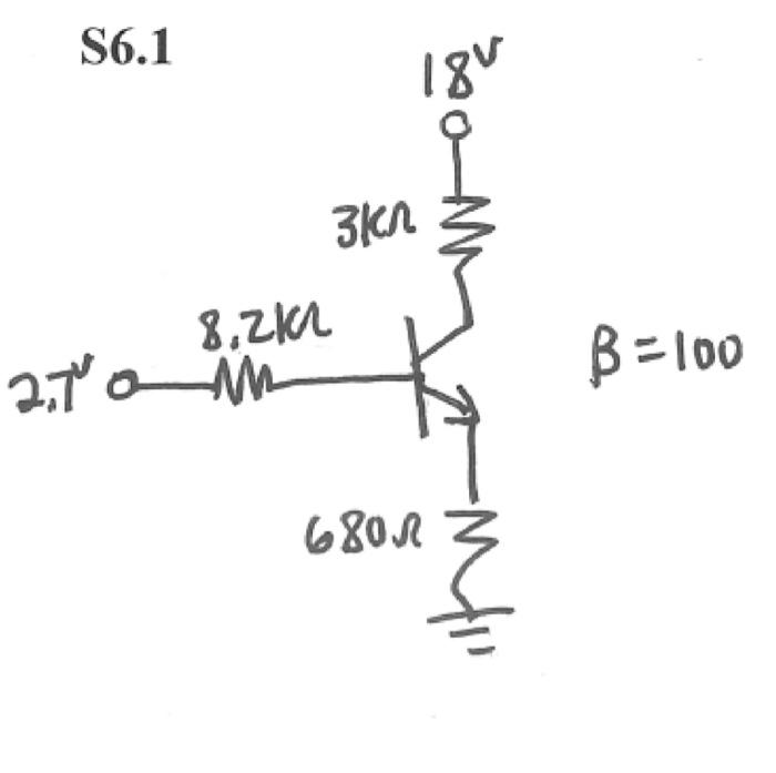 Solved find ib ic ie and vb vc &ve for the bjt below | Chegg.com