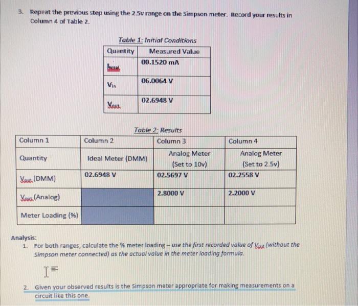 Complete the experiment described on this worksheet | Chegg.com