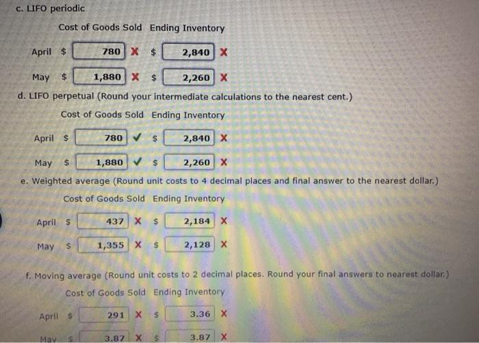 Solved Alternative Inventory Methods Garrett Company has the | Chegg.com