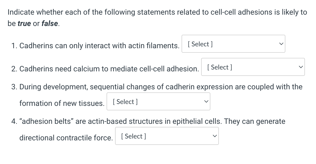Solved Indicate whether each of the following statements | Chegg.com