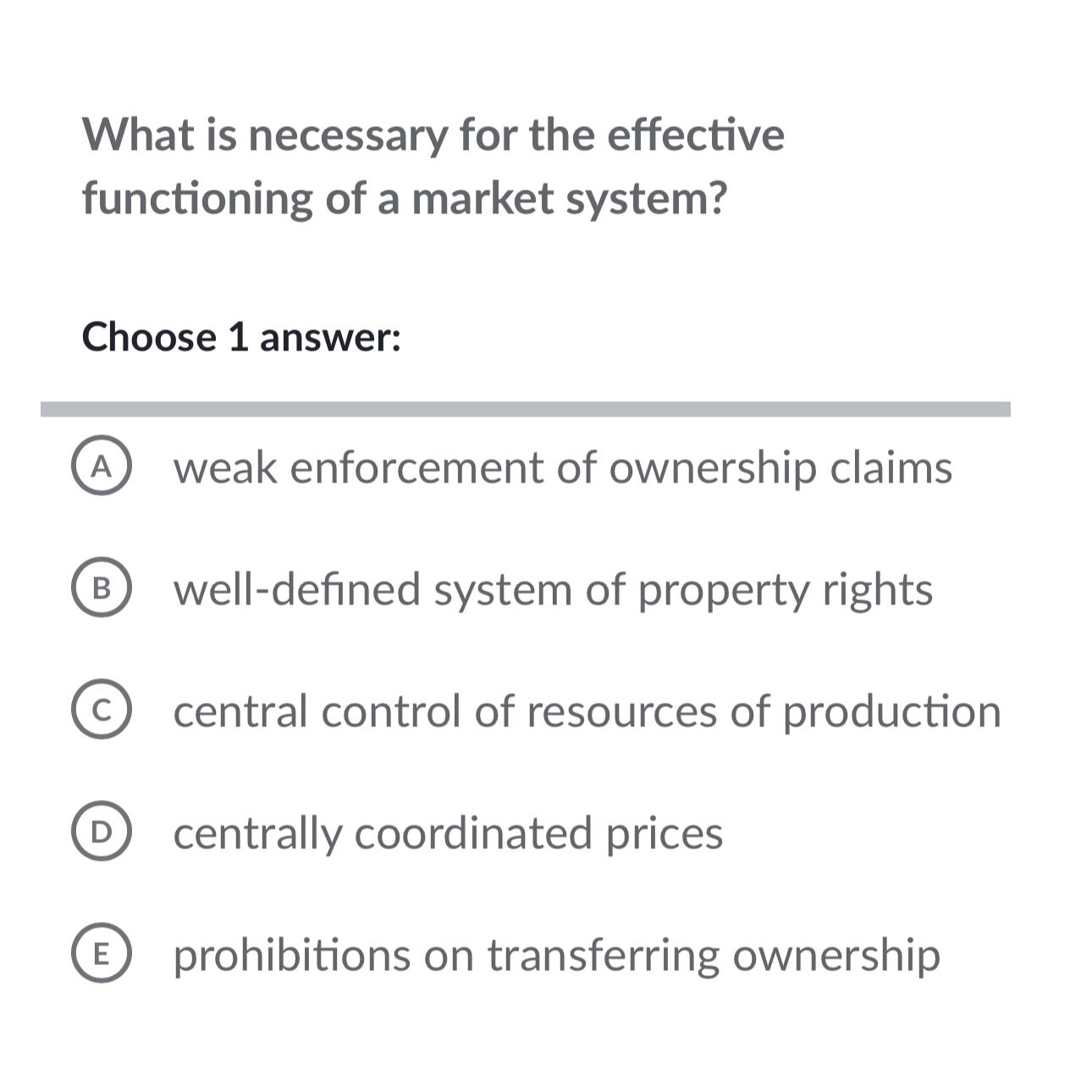 Solved What is necessary for the effective functioning of a | Chegg.com
