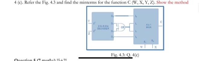 Solved Fig, 4.3: Q, 4(c) | Chegg.com