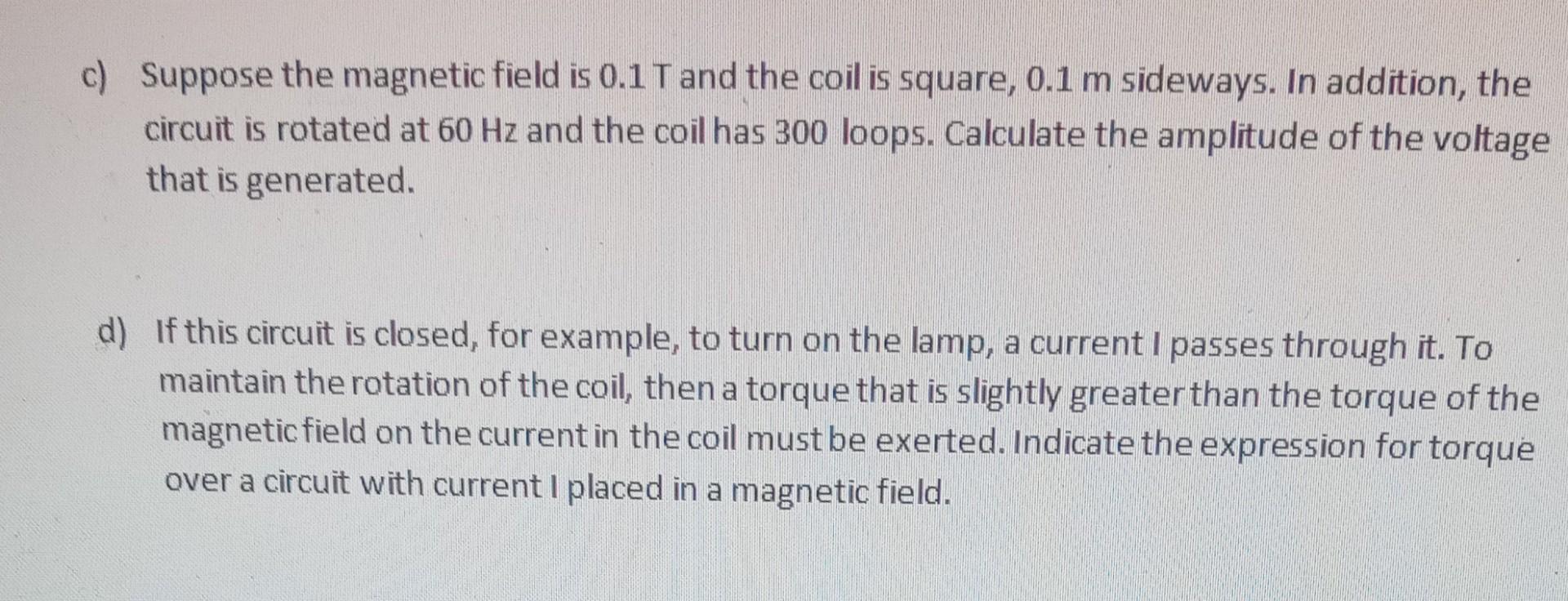 Solved 3) The electric generator (alternator) consists of | Chegg.com