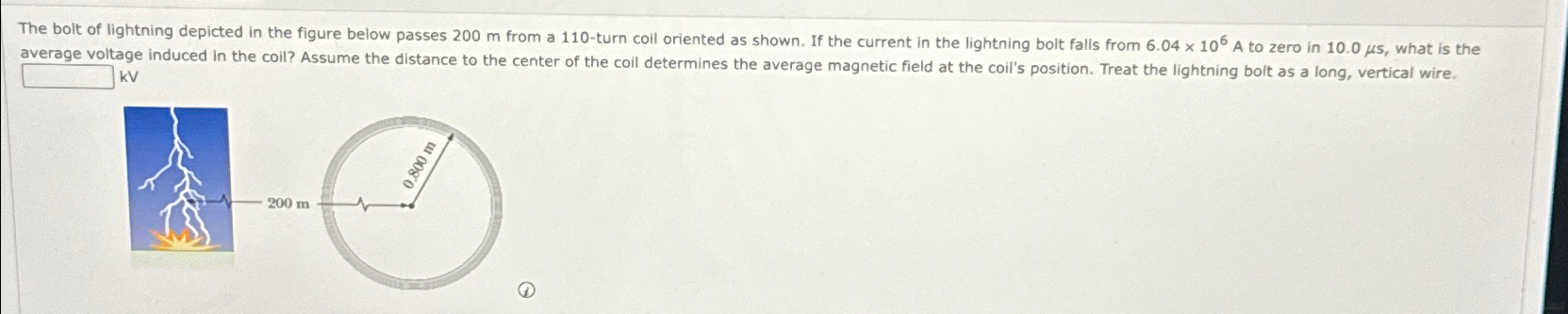 Solved The bolt of lightning depicted in the figure below | Chegg.com