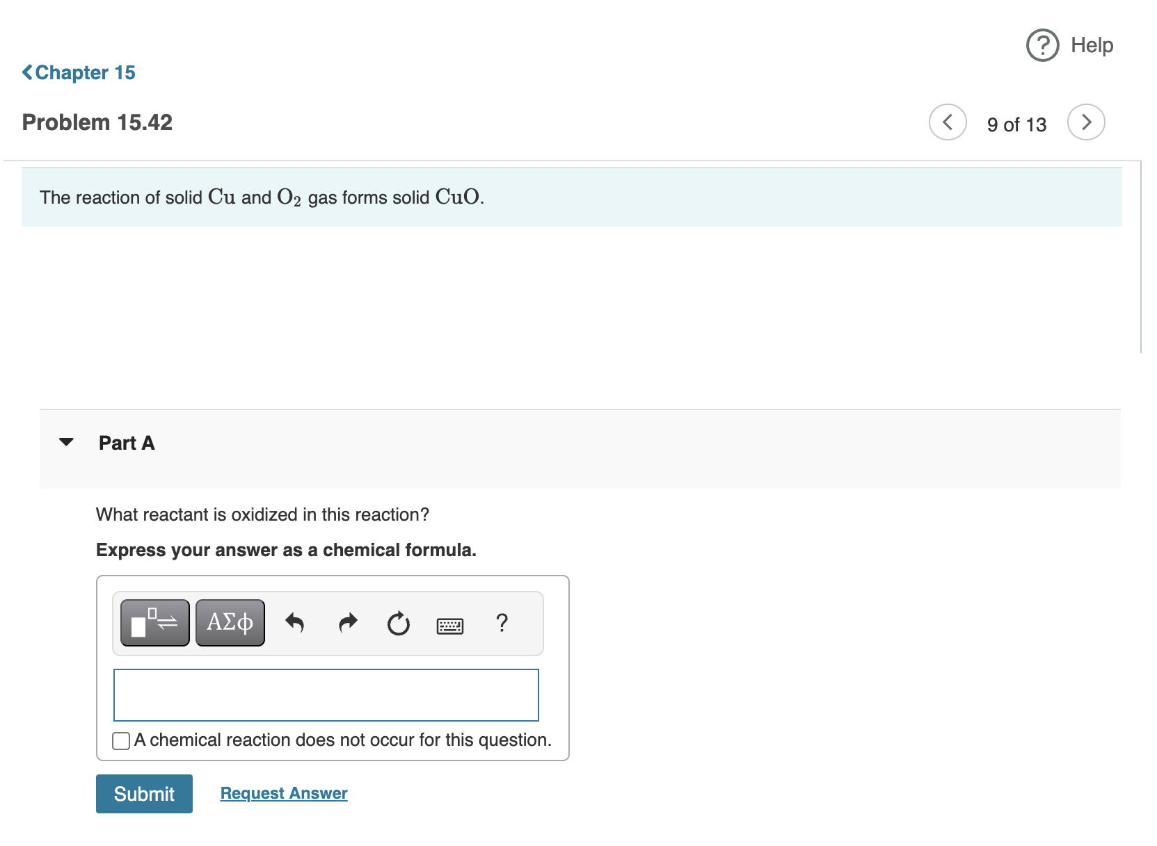 Solved O2CuOCu and O2 ﻿gas forms solid CuO.Part AWhat | Chegg.com