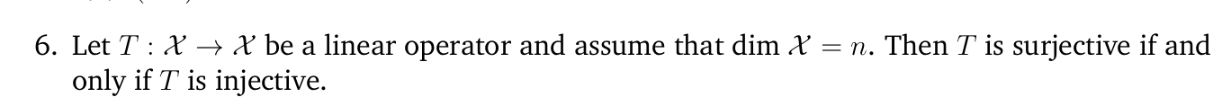 Solved Let T:x→x ﻿be a linear operator and assume that | Chegg.com