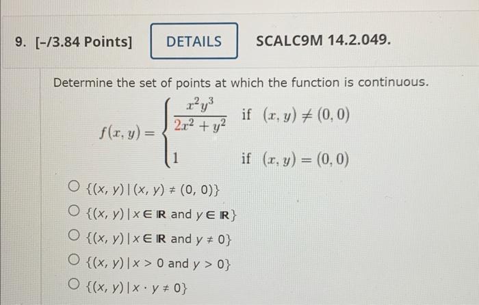 Solved Let f(x,y,z)=ln(z−x2+y2). (a) Evaluate f(3,−4,9). (b) | Chegg.com