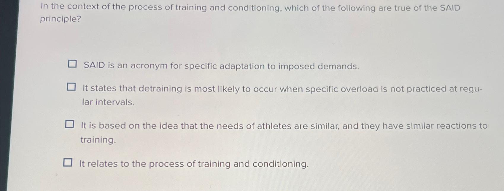 Solved In the context of the process of training and | Chegg.com