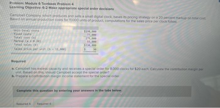 Solved Problem: Module 6 Textbook Problem 4 Learning | Chegg.com Solved Problem: Module 6 Textbook Problem 4 Learning | Chegg.com
