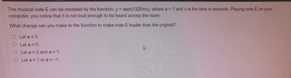 Solved The musical note E can be modeled by the function, y | Chegg.com