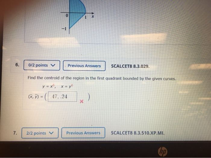 Solved 0/2 points Previous Answers SCALCET8 8.3.029. Find | Chegg.com