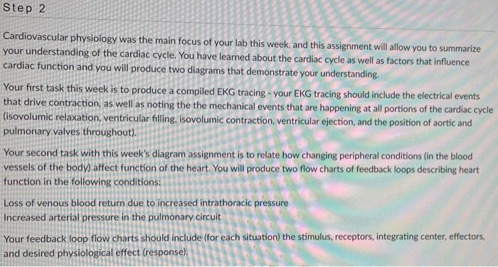 Cardiovascular physiology was the main focus of your | Chegg.com