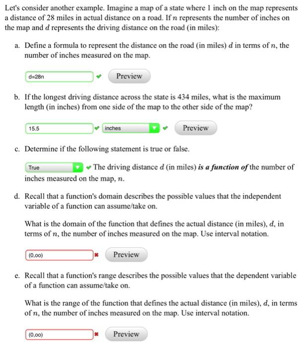 Solved a distance of 28 miles in actual distance on a road. | Chegg.com