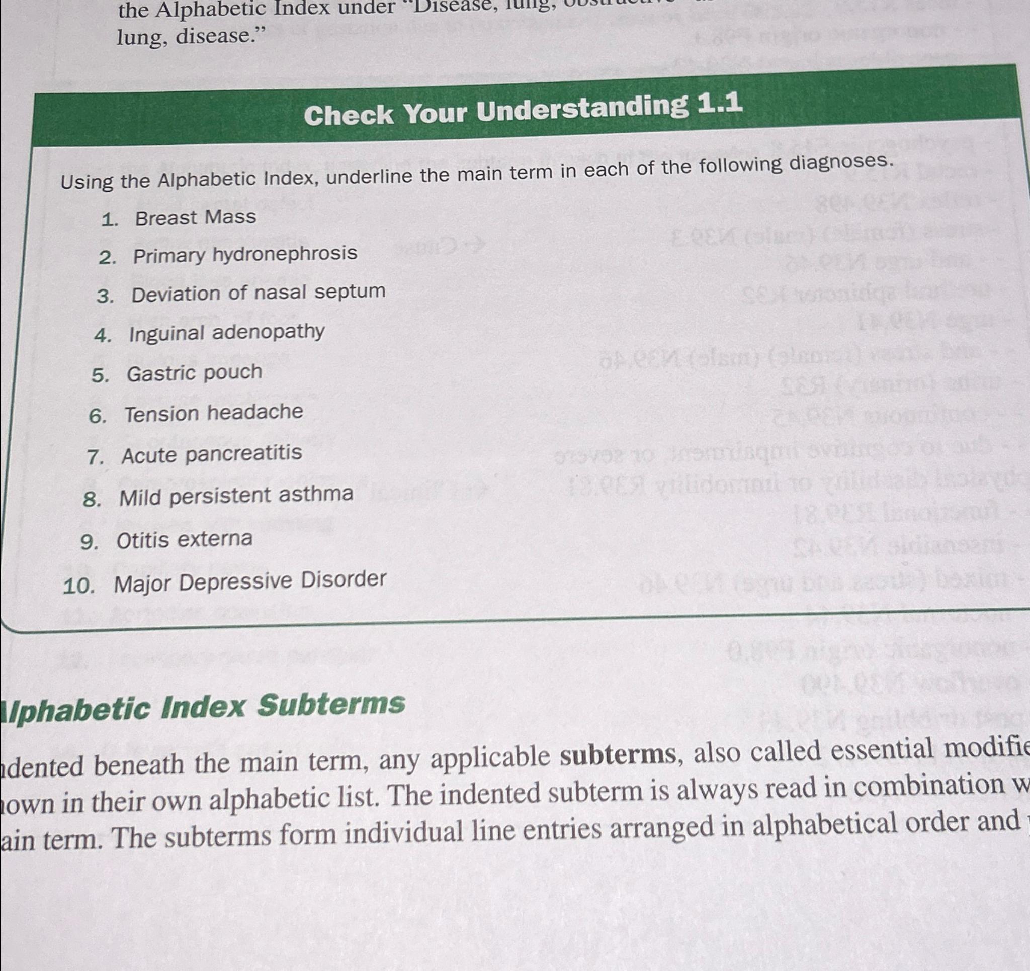 Solved Check Your Understanding 1.1Using the Alphabetic | Chegg.com