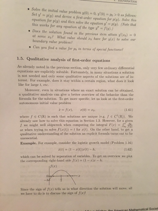 Solved Problem is from Advanced differential equations and | Chegg.com