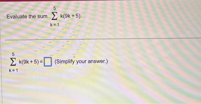 Solved If ∑k=1nak=6 and ∑k=1nbk=12, find the following | Chegg.com