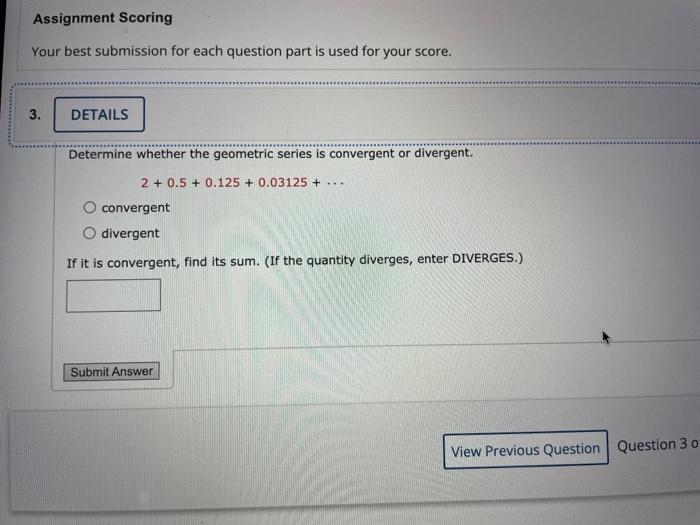 Solved Your best submission for each question part is used | Chegg.com
