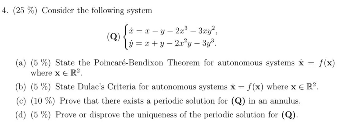 Solved (25%) ﻿Consider the following system | Chegg.com