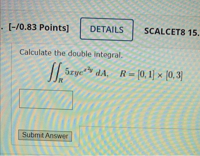 Solved Calculate the double integral. | Chegg.com