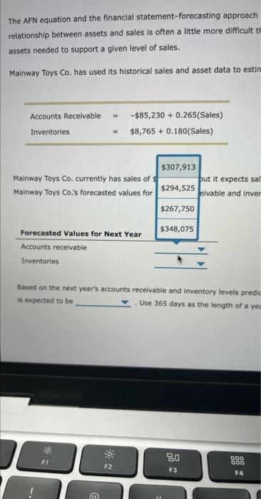 Solved 5. Using regression analysis to forecast assets The | Chegg.com
