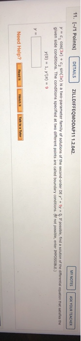 Solved 11. [-11 Points) DETAILS ZILLDIFFEQMODAP11 1.2.042. | Chegg.com Solved 11. [-11 Points) DETAILS ZILLDIFFEQMODAP11 1.2.042. | Chegg.com