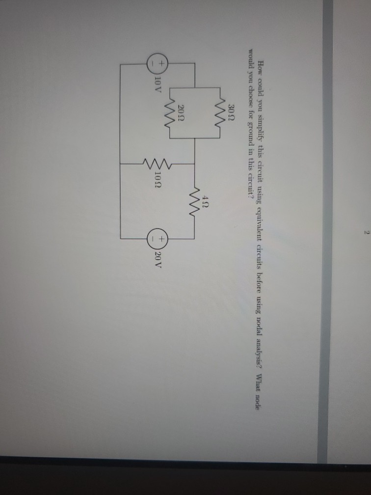 Solved How could you simplify this circuit using equivalent | Chegg.com