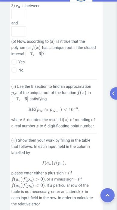 (Bisection Method). Prior to entering in the | Chegg.com
