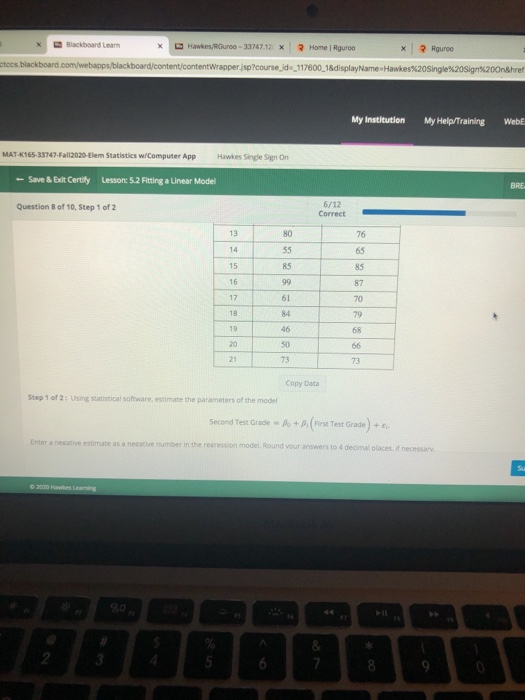 Solved a statistics professor would like to build a model | Chegg.com