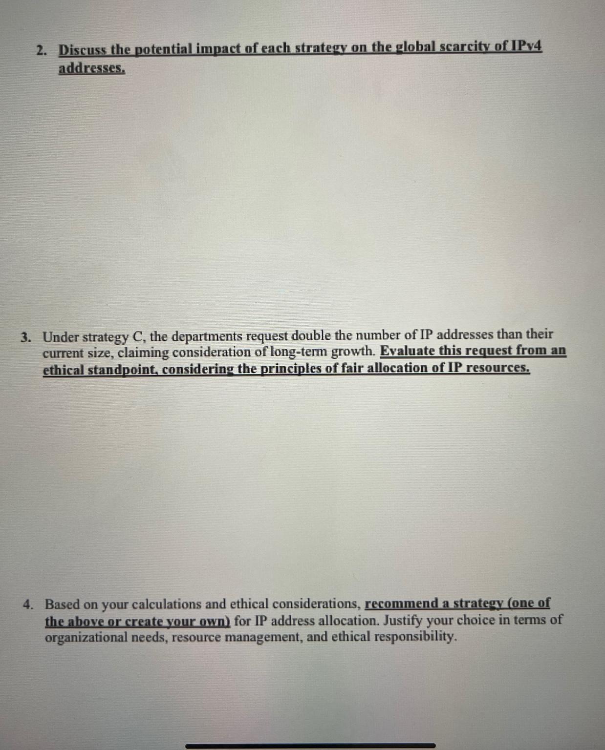Solved Q5: Ethical Considerations in Network Addressing and | Chegg.com