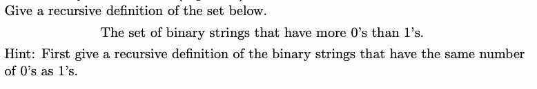 Give a recursive definition of the set below.The set | Chegg.com