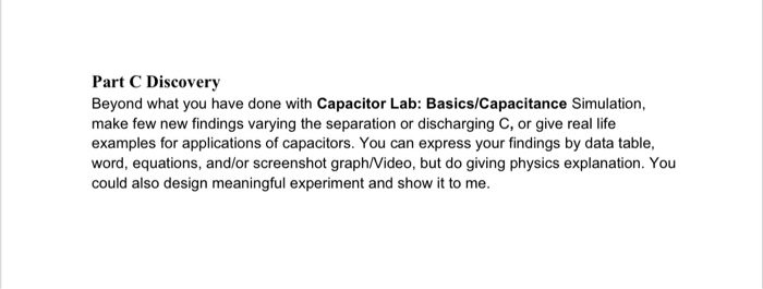 Solved: LAB 5: CAPACITOR LAB: BASICS Part A Theory Please ... | Chegg.com