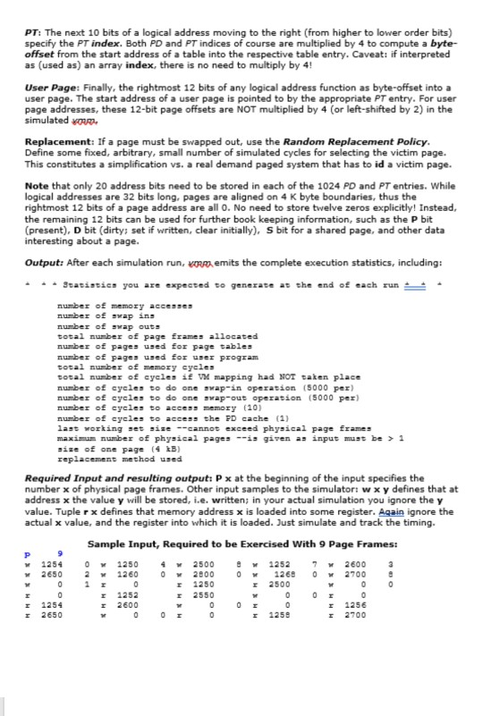 Summary: Design, implement, test, debug and document | Chegg.com