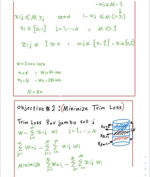 Project #2: Trim Loss minimization * Problem | Chegg.com