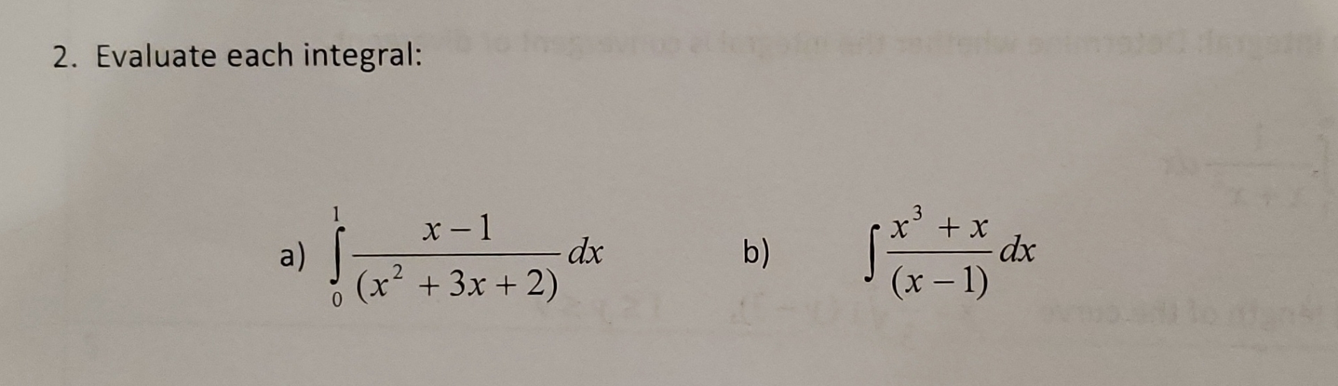 Solved Evaluate each | Chegg.com
