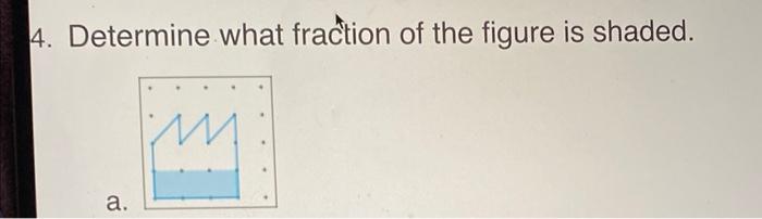 Solved Determine what fraction of the figure is shaded. | Chegg.com