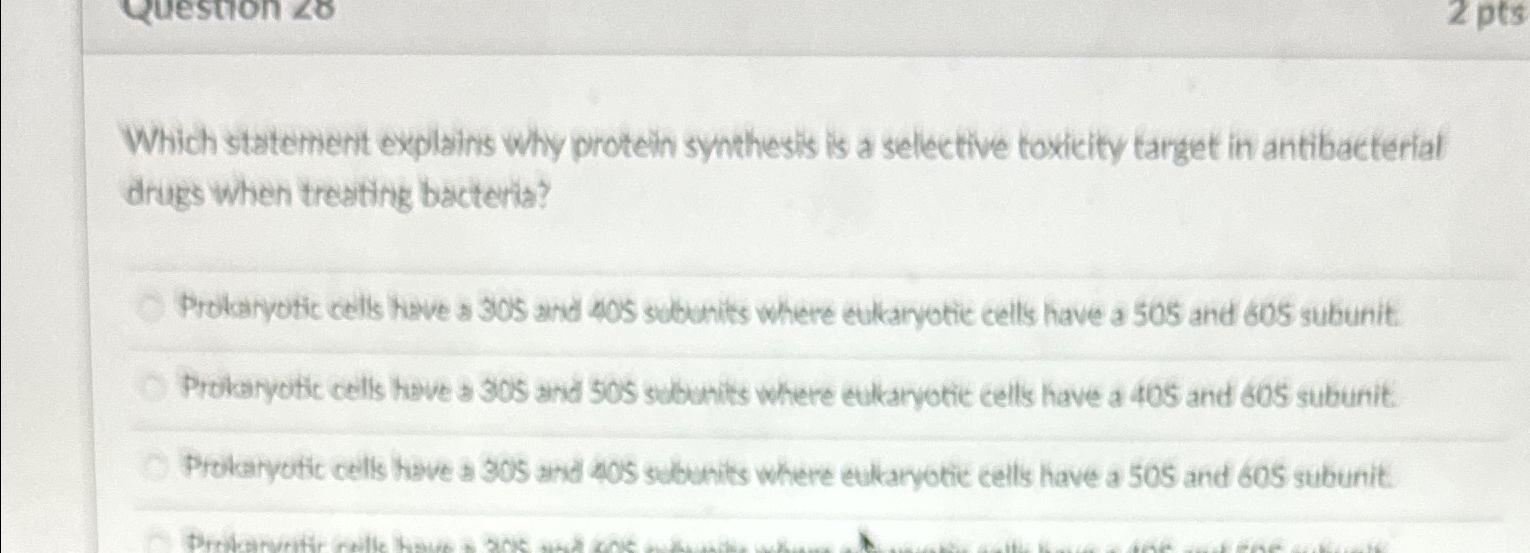 Solved Which statement explains why protein synthesis is a | Chegg.com