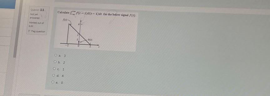 Solved Calculate \\( \\int_{-\\infty}^{t-} f(t-1) | Chegg.com