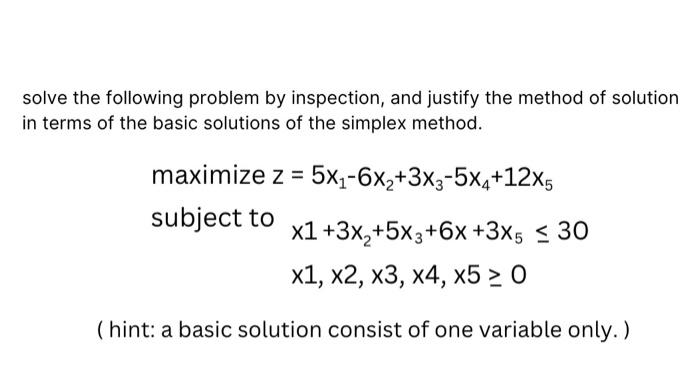 Solved solve the following problem by inspection, and | Chegg.com