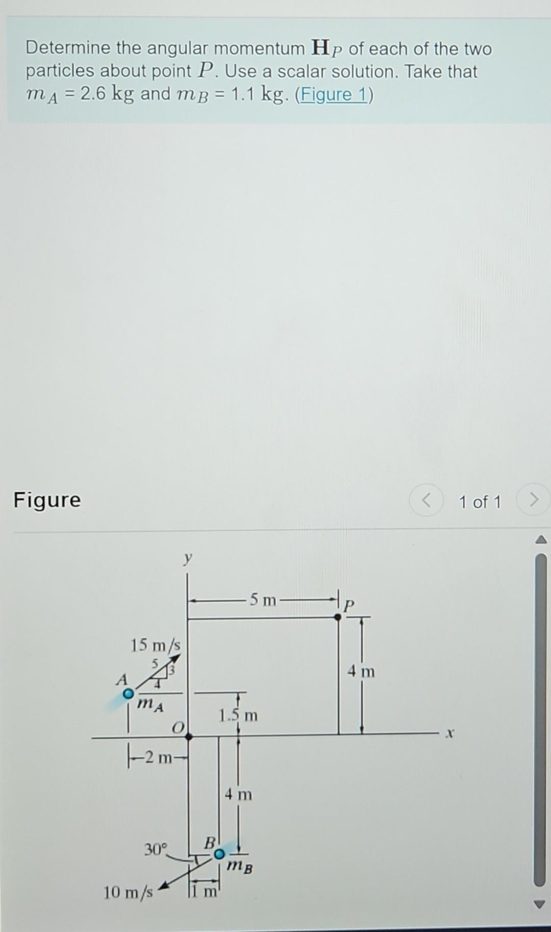 Solved Determine the angular momentum HP of each of the two | Chegg.com