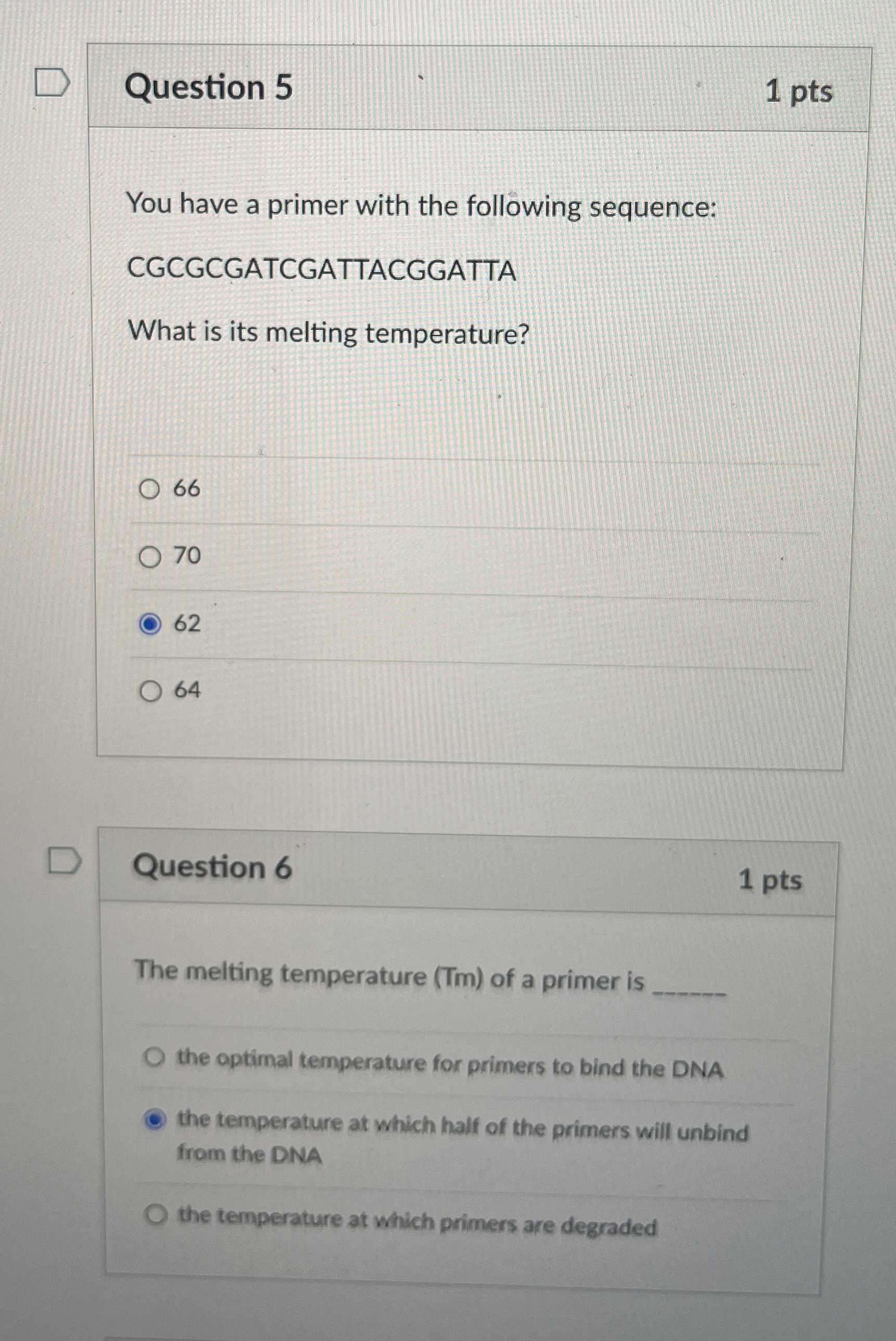 Solved Question 51 ﻿ptsYou have a primer with the following | Chegg.com