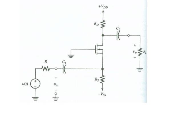 Solved For the amplifier circuit in the figure below (common | Chegg.com