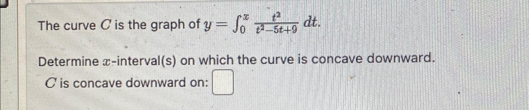 Solved The curve C ﻿is the graph of | Chegg.com