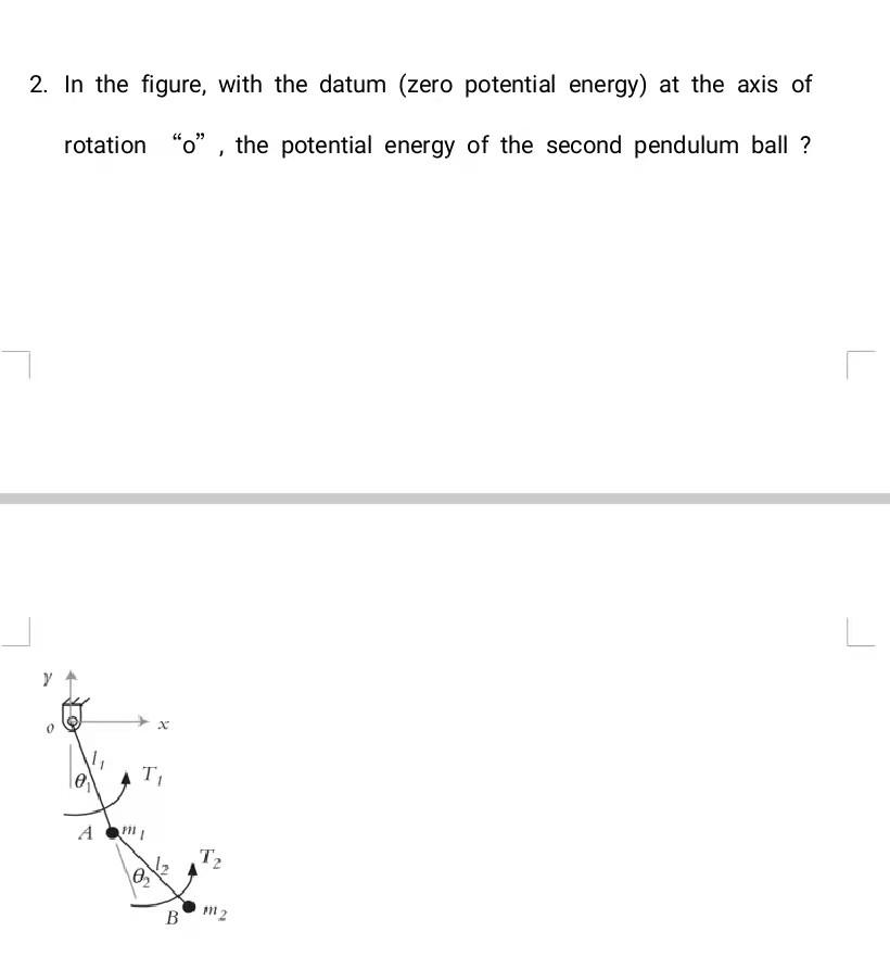 Solved 2. In the figure, with the datum (zero potential | Chegg.com