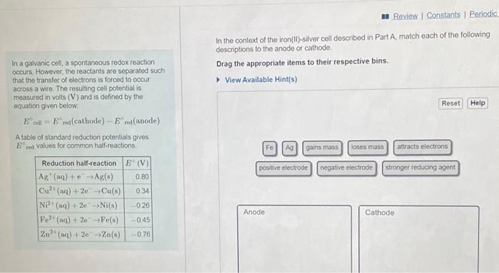 Solved m Review Constants Periodic In the context of the | Chegg.com