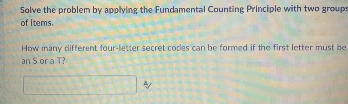 Solved Solve The Problem By Applying The Fundamental Chegg