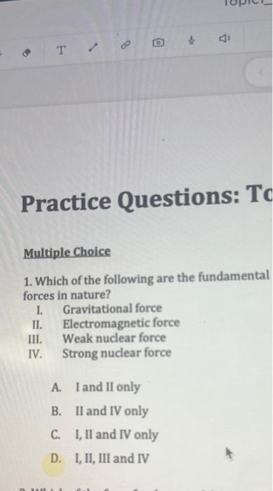Solved Multiple Choice 1. Which of the following are the | Chegg.com